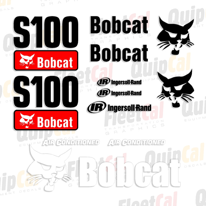 Bobcat S100 Skid Loader Late Model Marking Decal Set – Truck and ...