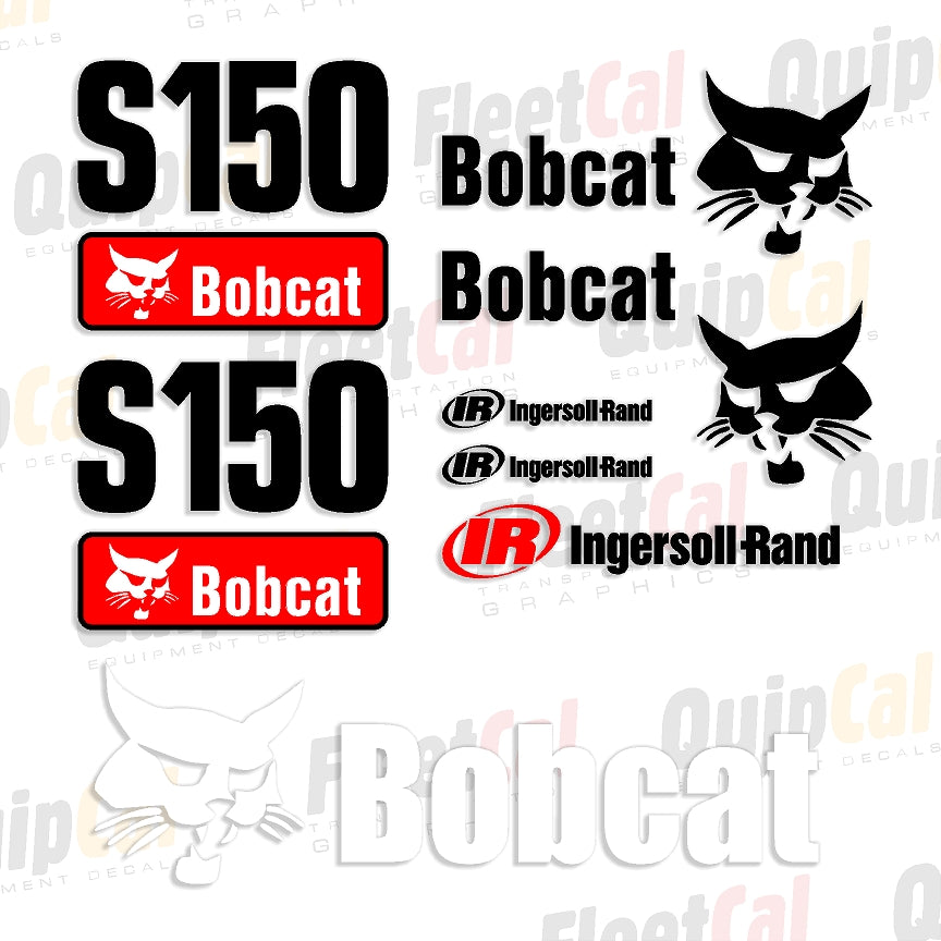 Bobcat S150 Skid Loader Late Model Marking Decal Set – Truck and ...