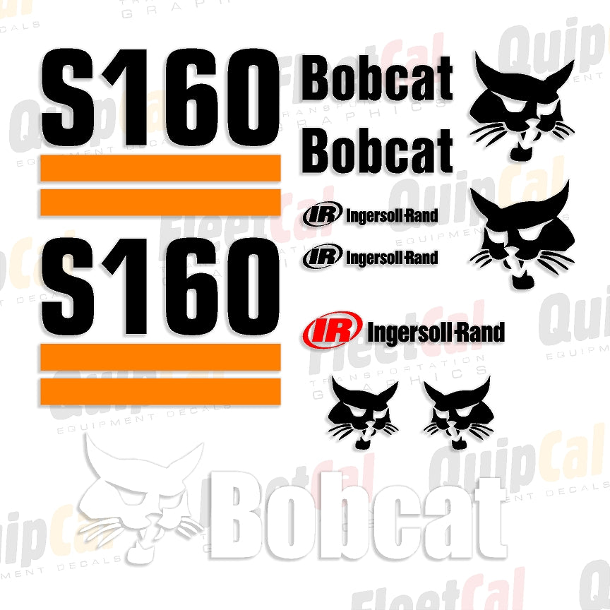 Bobcat S160 Skid Loader Early Model Marking Decal Set – Truck and ...