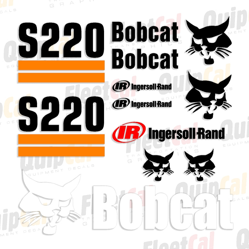 Bobcat S220 Skid Loader Early Model Marking Decal Set – Truck and ...