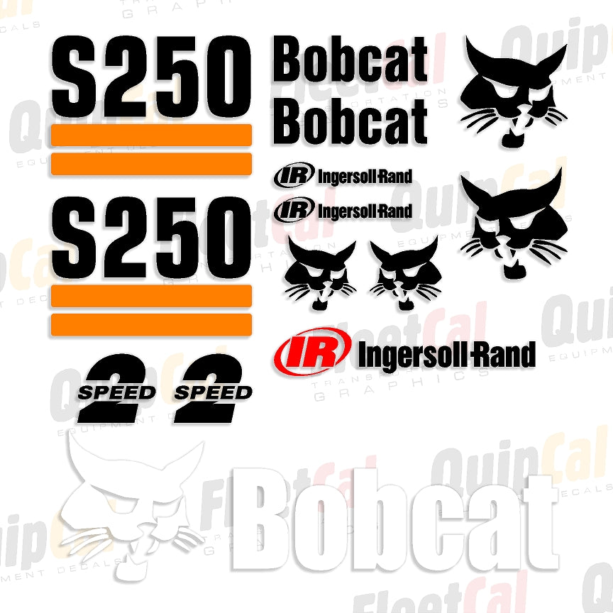 Bobcat S250 Skid Loader Early Model Marking Decal Set – Truck and ...