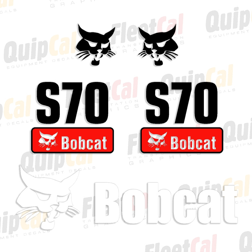 Bobcat S70 Skid Loader Marking Decal Set – Truck and Equipment Decals