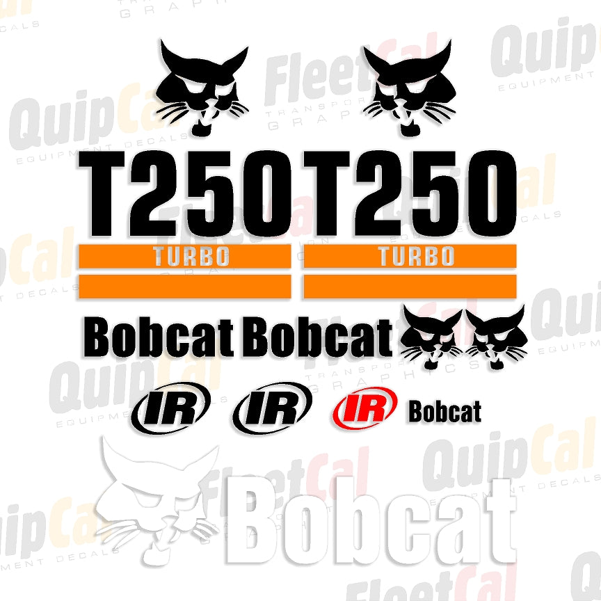 Bobcat T250 Compact Track Loader Early Model Marking Decal Set (Turbo ...