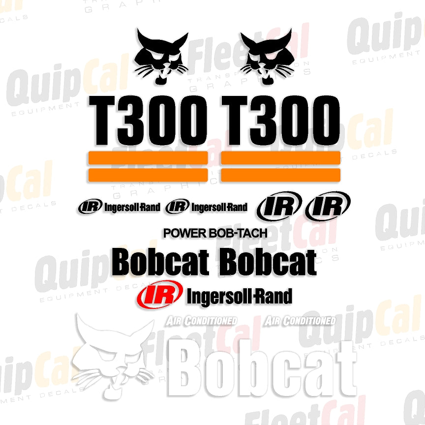 Bobcat T300 Compact Track Loader Early Model Marking Decal Set – Truck ...