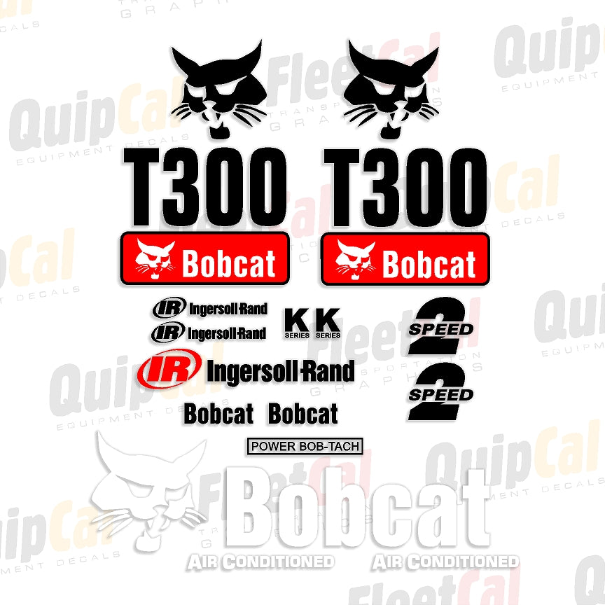 Bobcat T300 Compact Track Loader Late Model Marking Decal Set – Truck ...