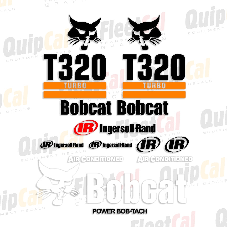 Bobcat T320 Compact Track Loader Early Model Marking Decal Set (Turbo ...