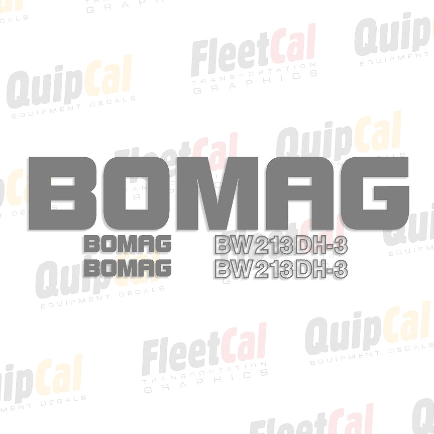 Bomag BW213 DH-3 Mid 1990s Model Marking Decal Set – Truck and ...