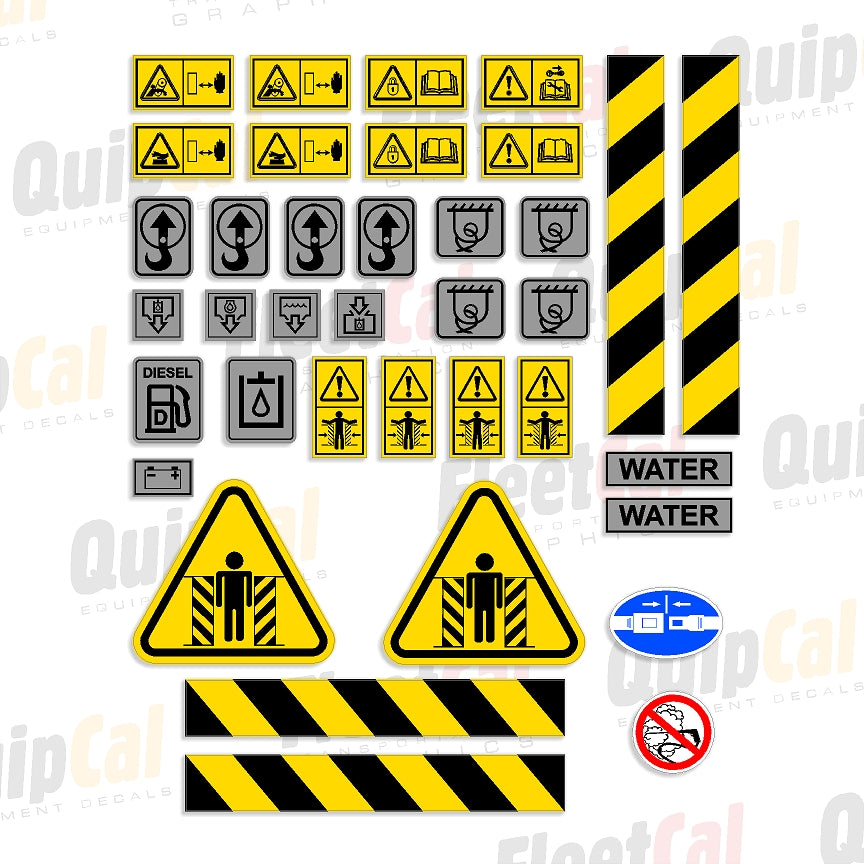 Bomag Roller/Compactor Safety Decal Set – Truck and Equipment Decals