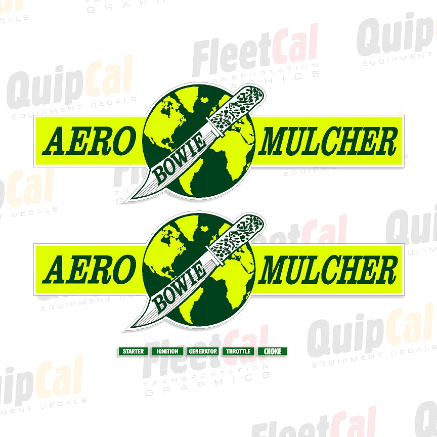 Bowie Aero Mulcher Marking Decal Set – Truck and Equipment Decals