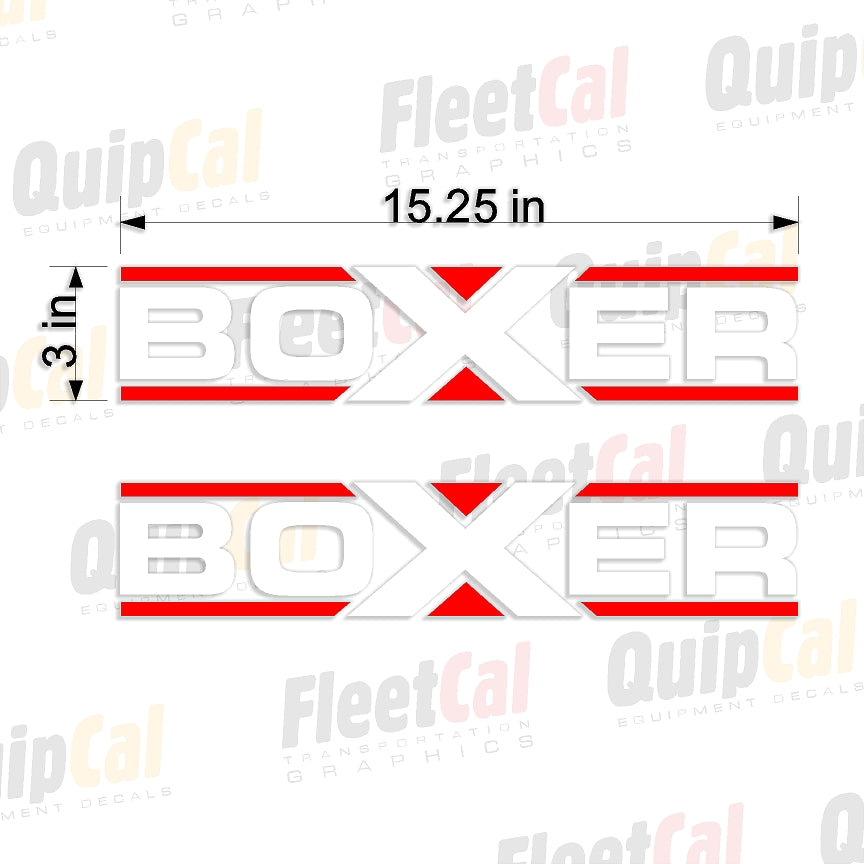 Boxer Logo Decals (1 PAIR) – Truck and Equipment Decals