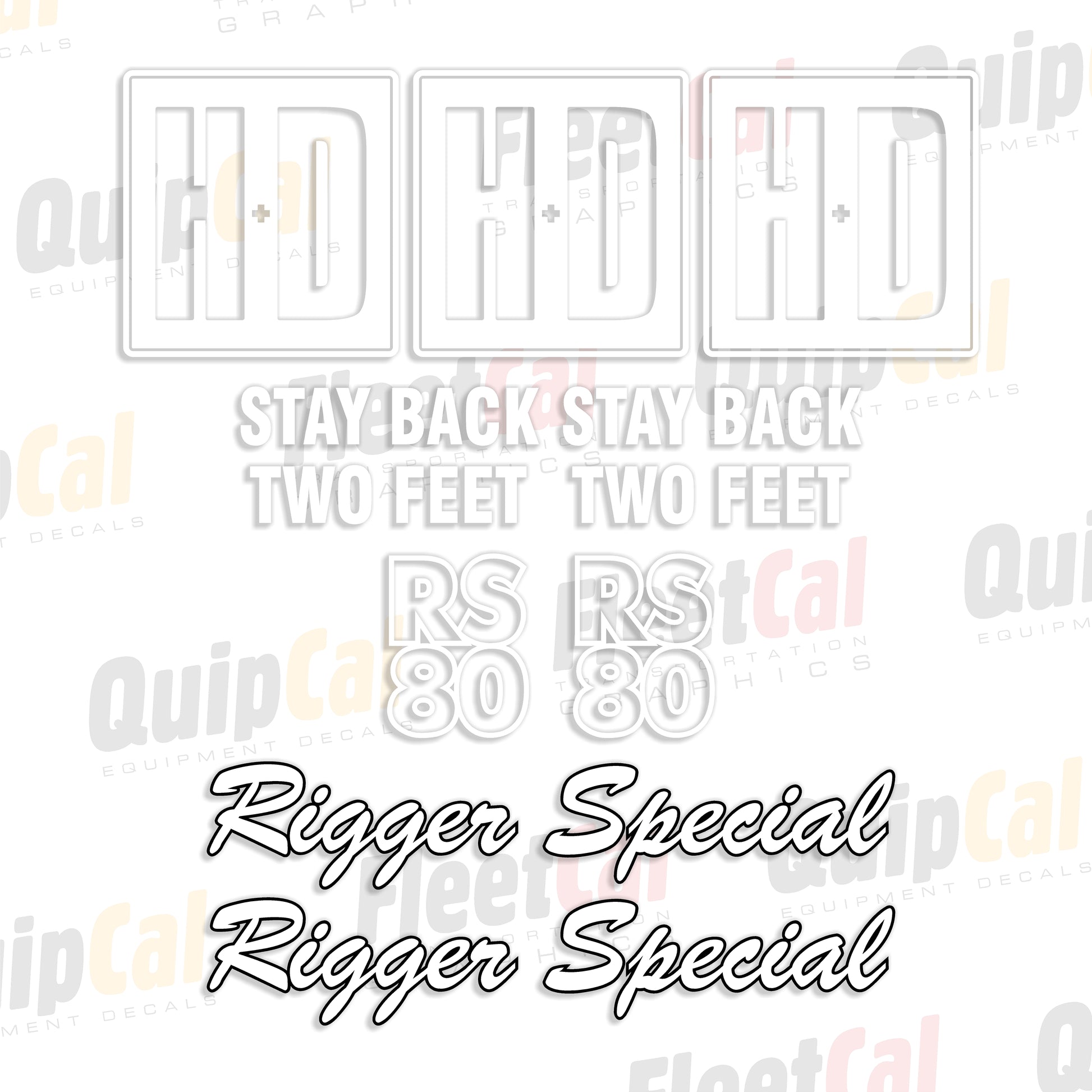 Bristol Rigger Special RS80 Forklift Decal Set – Truck and Equipment Decals