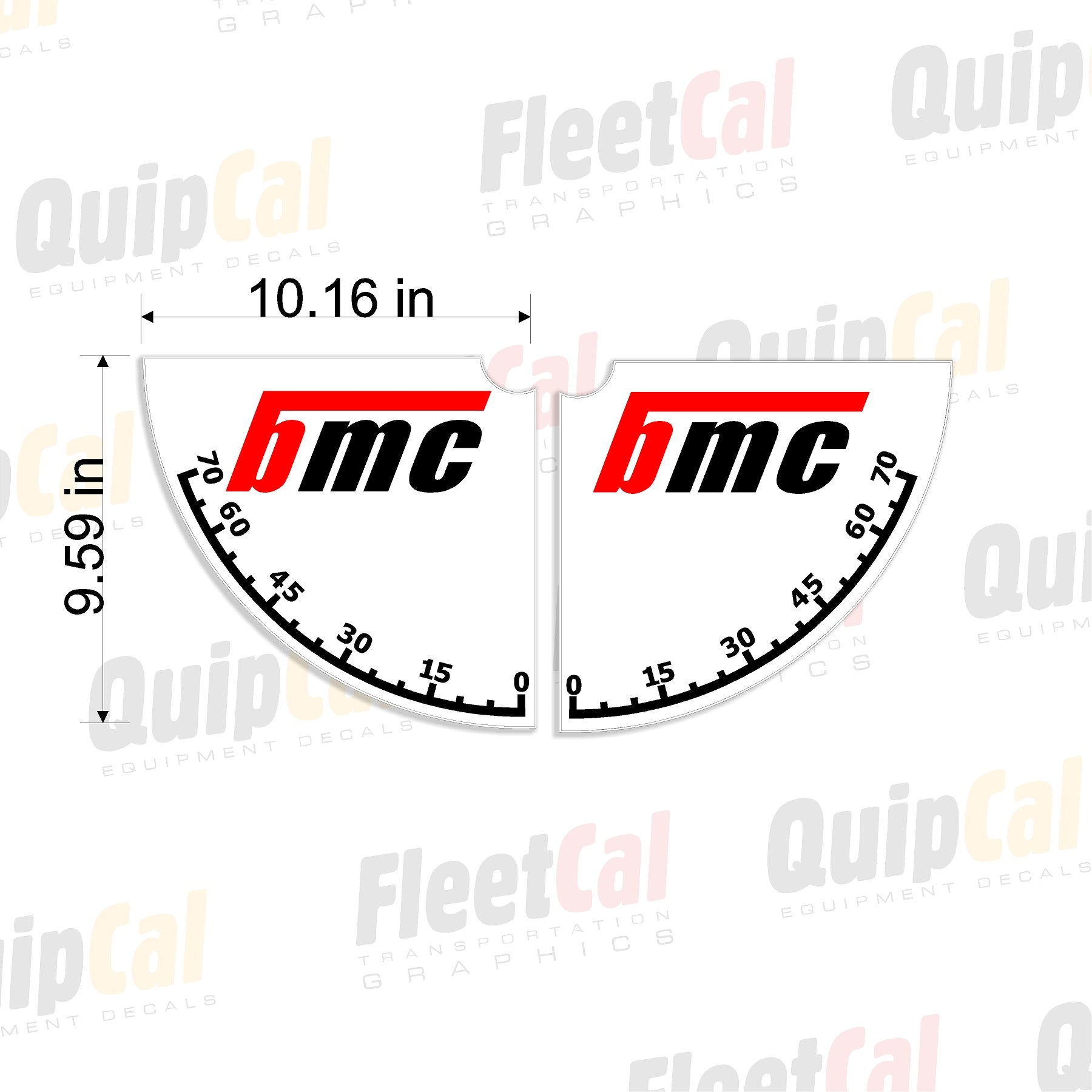 Broderson IC-200 Boom Angle Decals (1 PAIR) – Truck and Equipment Decals