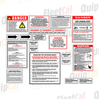 Equipment Safety Decals – Truck and Equipment Decals