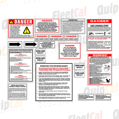 Equipment Safety Decals – Truck and Equipment Decals