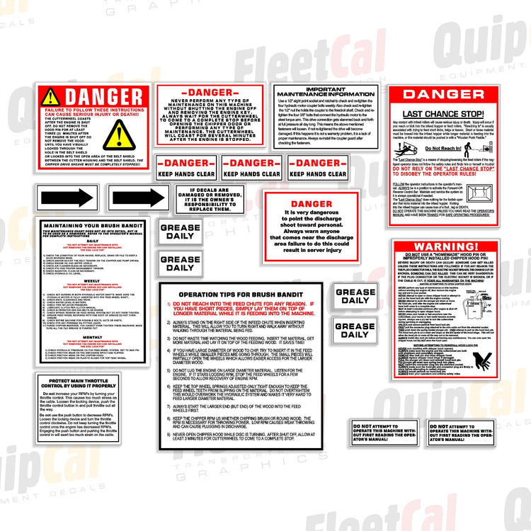 Equipment Safety Decals – Truck and Equipment Decals
