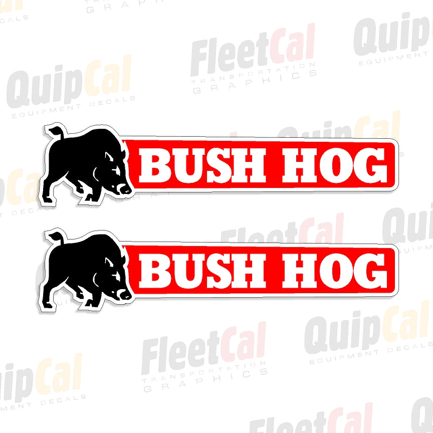 Bush Hog Mower Logo Decals (1 PAIR) – Truck and Equipment Decals