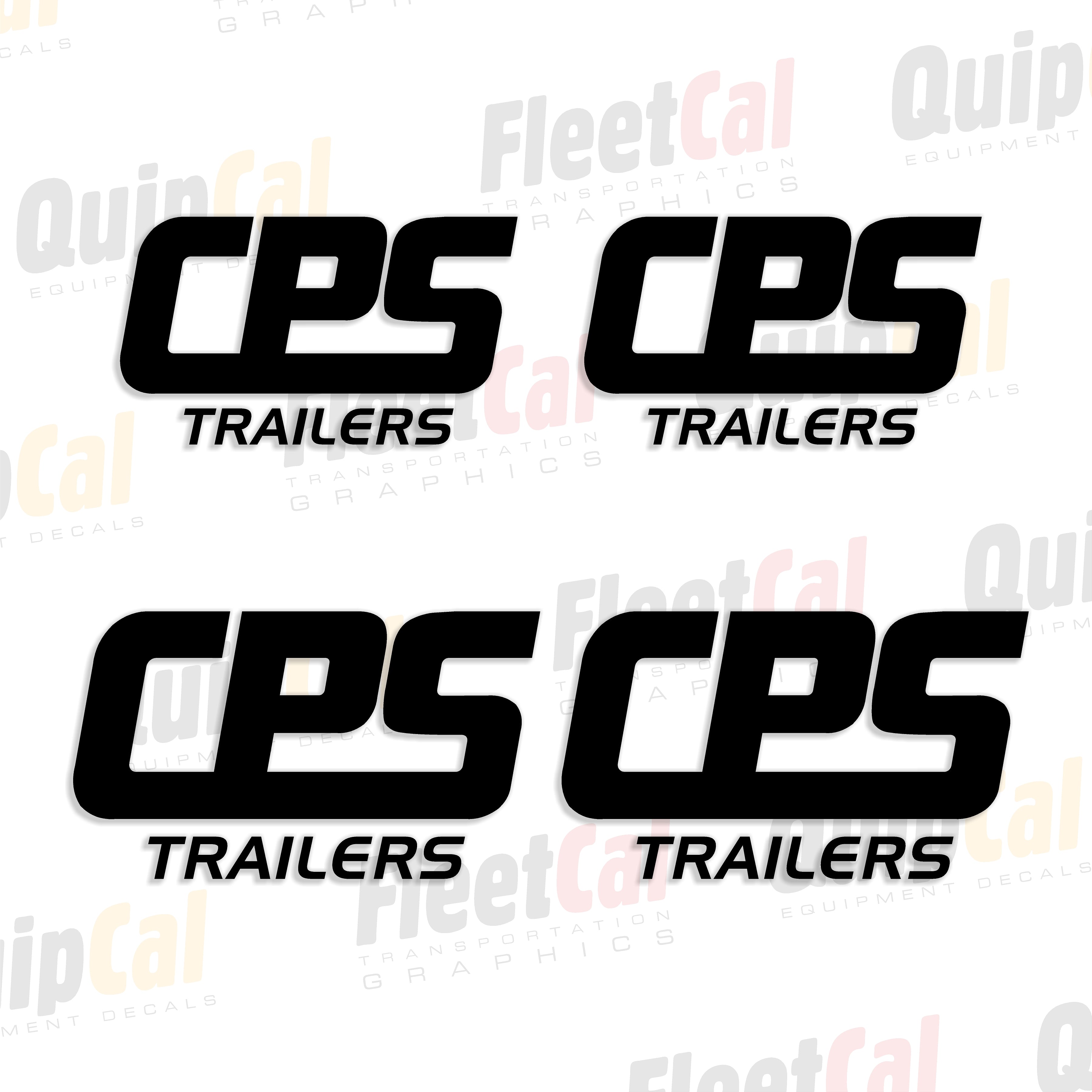 CPS Trailers Early Model Marking Decal Set – Truck and Equipment Decals