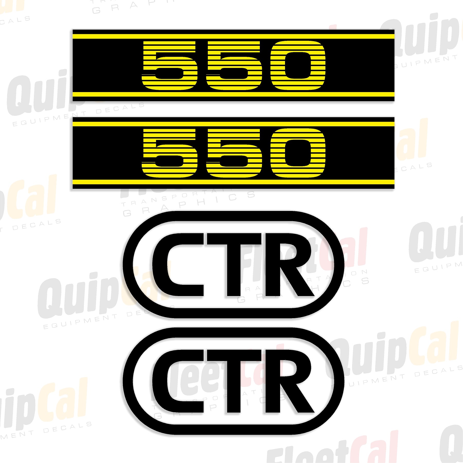 CTR 550 Delimber Marking Decal Set – Truck and Equipment Decals