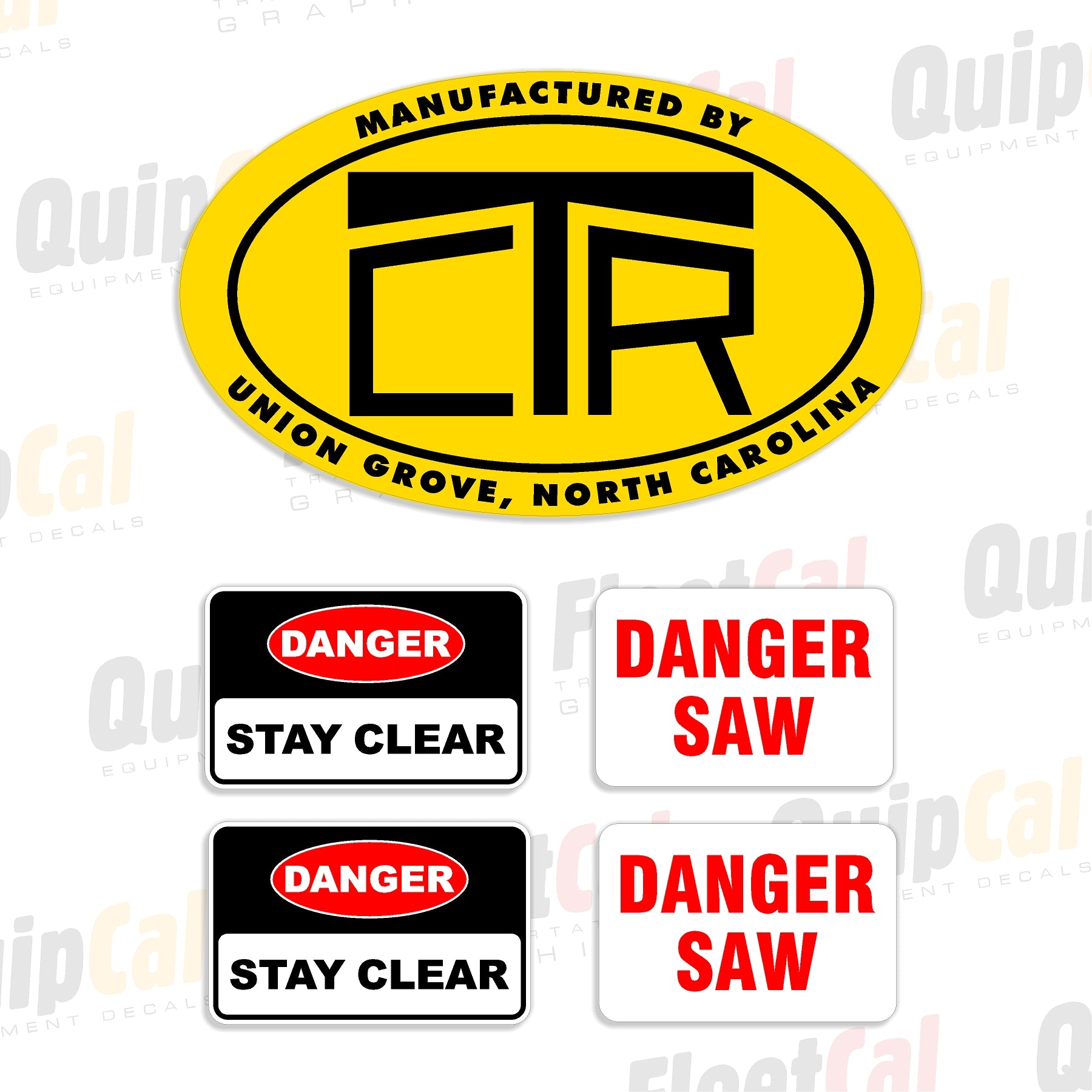 CTR 60 Slasher Saw Marking Decals Set – Truck and Equipment Decals