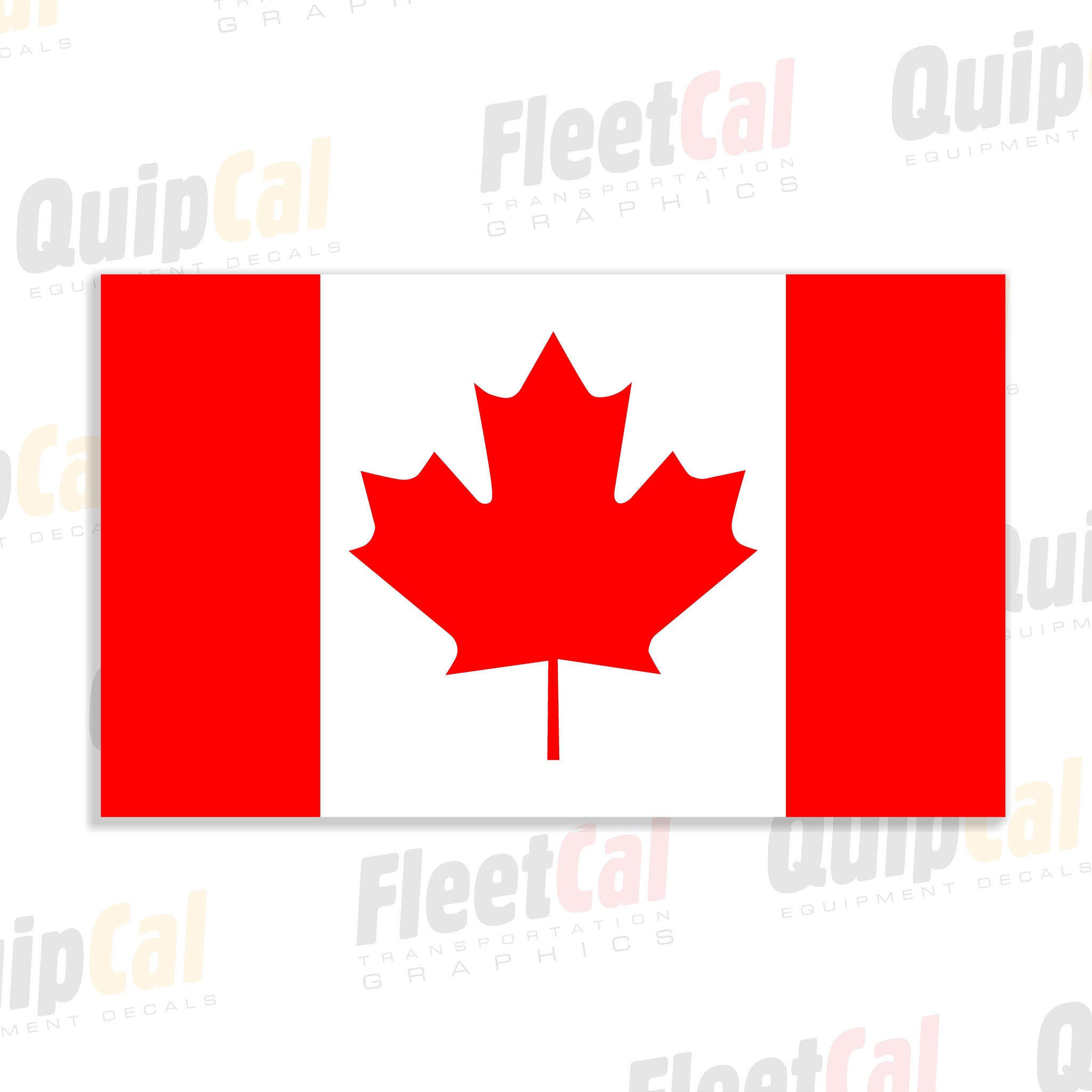 Canadian Flag Decals (QTY 10) – Truck and Equipment Decals