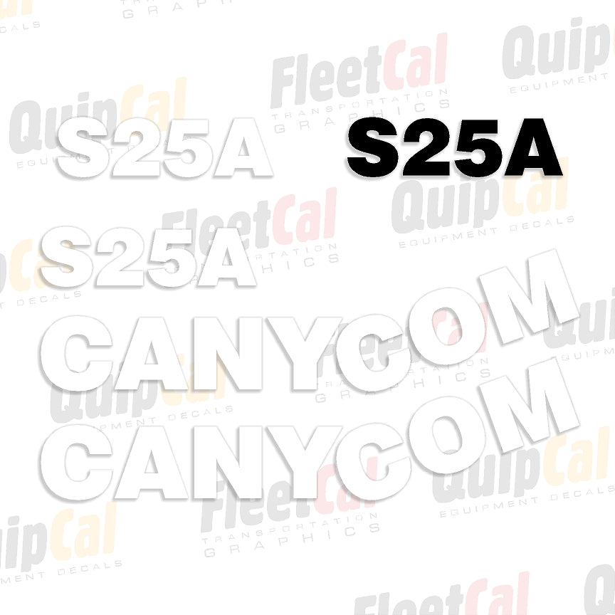 CanyCom S25A Concrete Buggy Decal Set – Truck and Equipment Decals