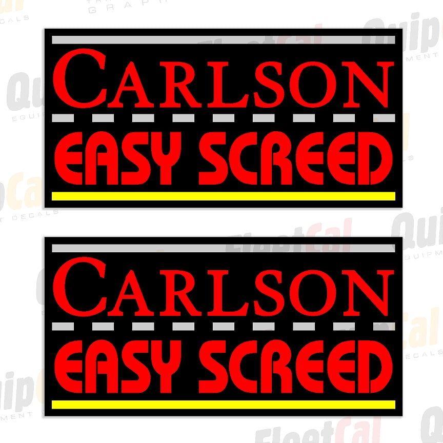 Carlson Easy Screed Decals (1 PAIR) – Truck and Equipment Decals