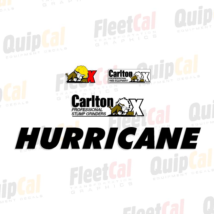 Carlton Hurricane Stump Grinder Marking Decal Set – Truck and Equipment ...