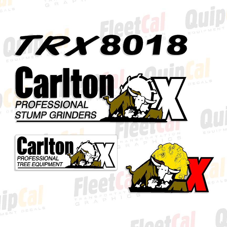 Carlton TRX8018 Stump Grinder Marking Decal Set – Truck and Equipment ...