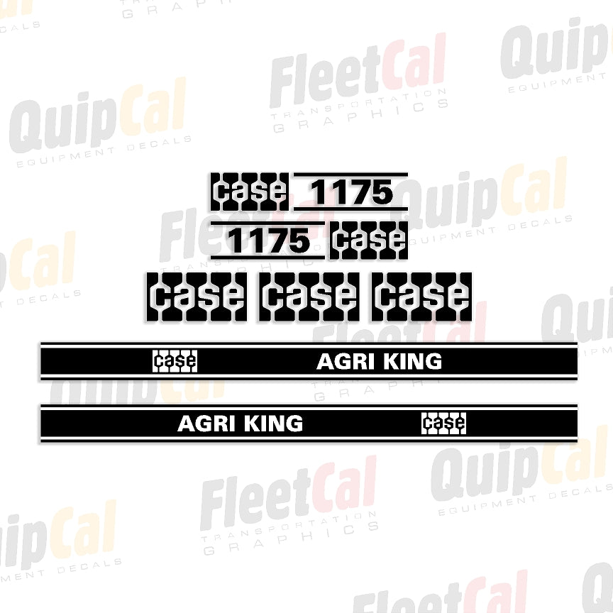 Case 1175 Agri King Tractor Late Model Marking Decal Set – Truck and ...