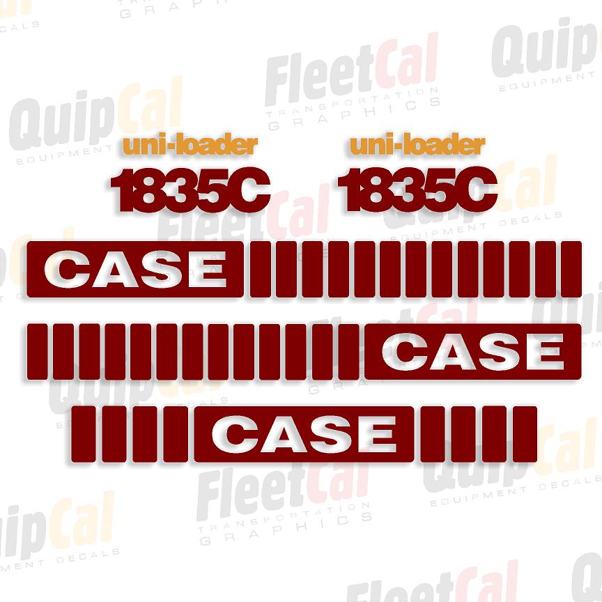 Case 1835C Early Model Marking Decal Set – Truck and Equipment Decals