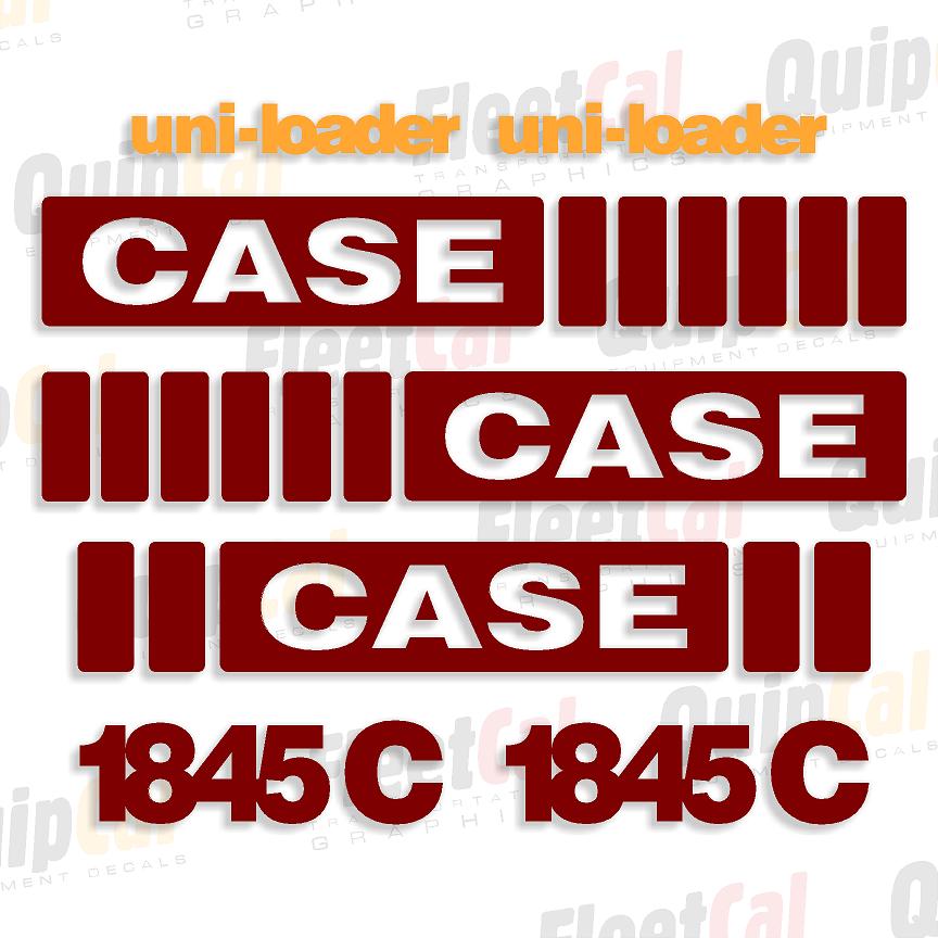 Case 1845C Early Model Marking Decal Set – Truck and Equipment Decals