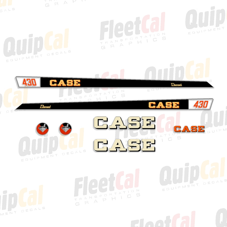 Case 430 Diesel Tractor with Front Loader Marking Decal Set – Truck and ...