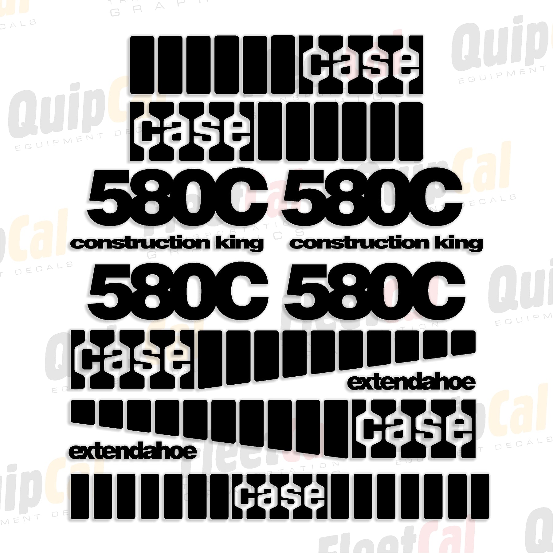 Case 580C Decal Set – Truck and Equipment Decals