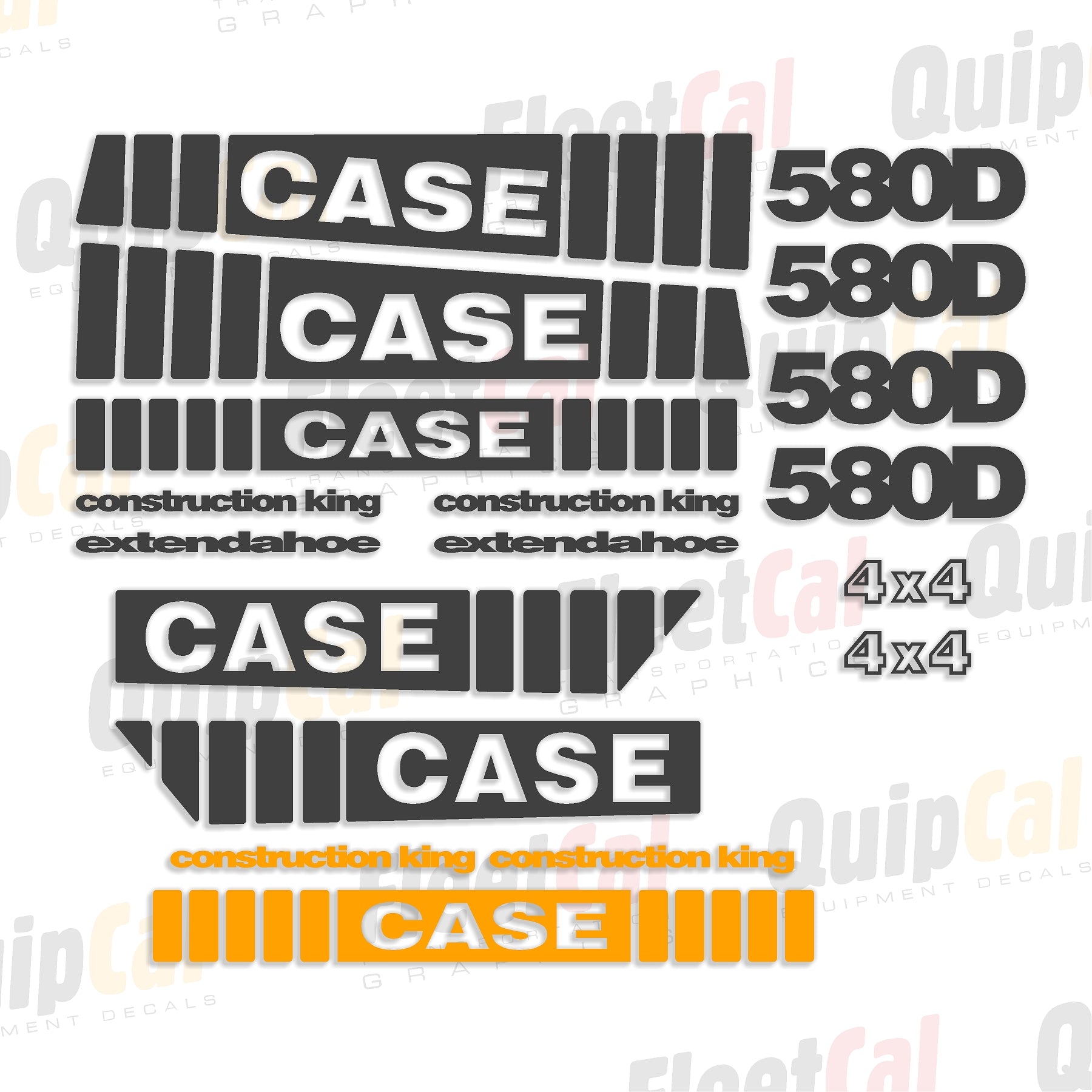 Case 580D Decal Set – Truck and Equipment Decals