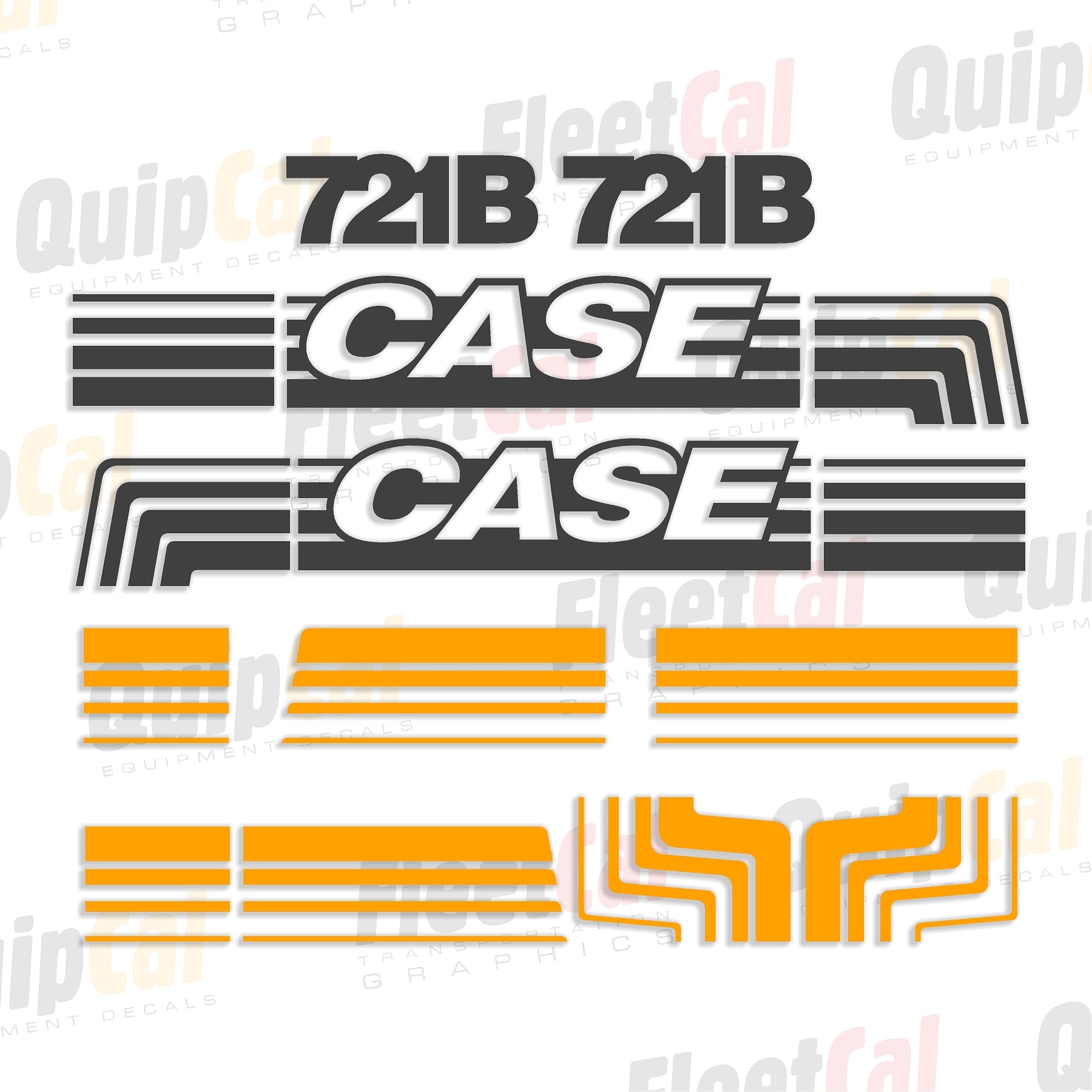 Case 721B Late Model Decal Set – Truck and Equipment Decals