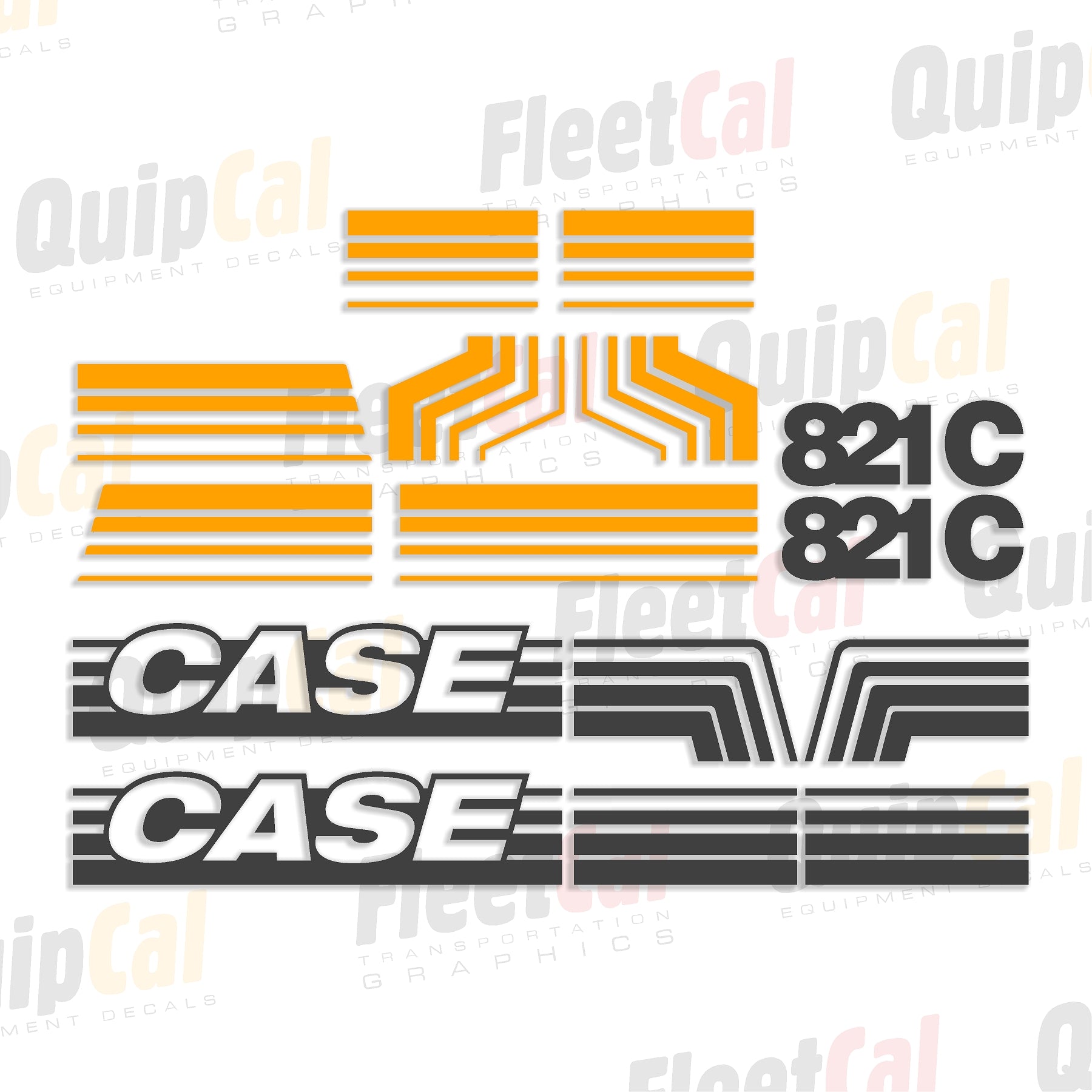 Case 821C Decal Set – Truck and Equipment Decals