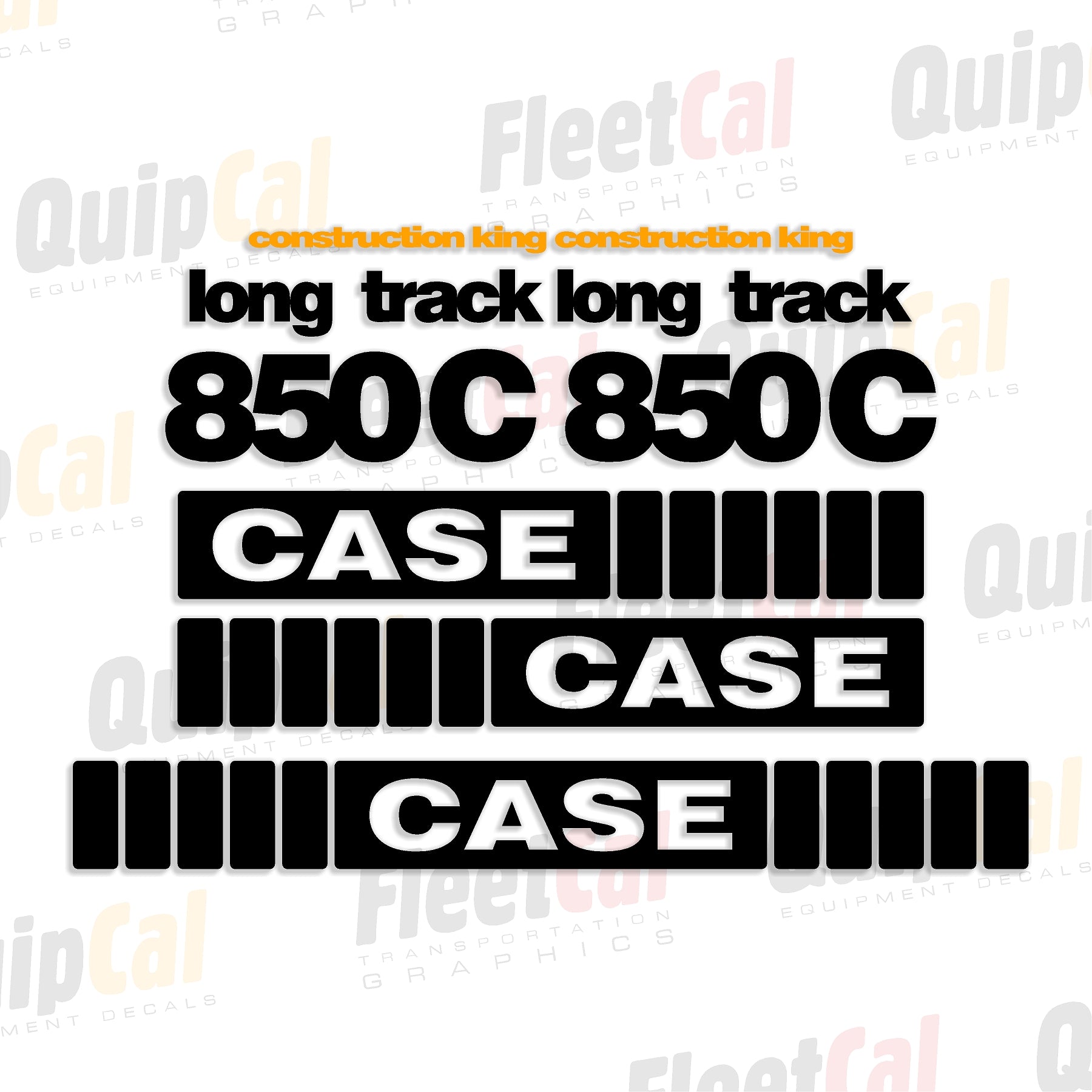 Case 850C Marking Decal Set – Truck and Equipment Decals