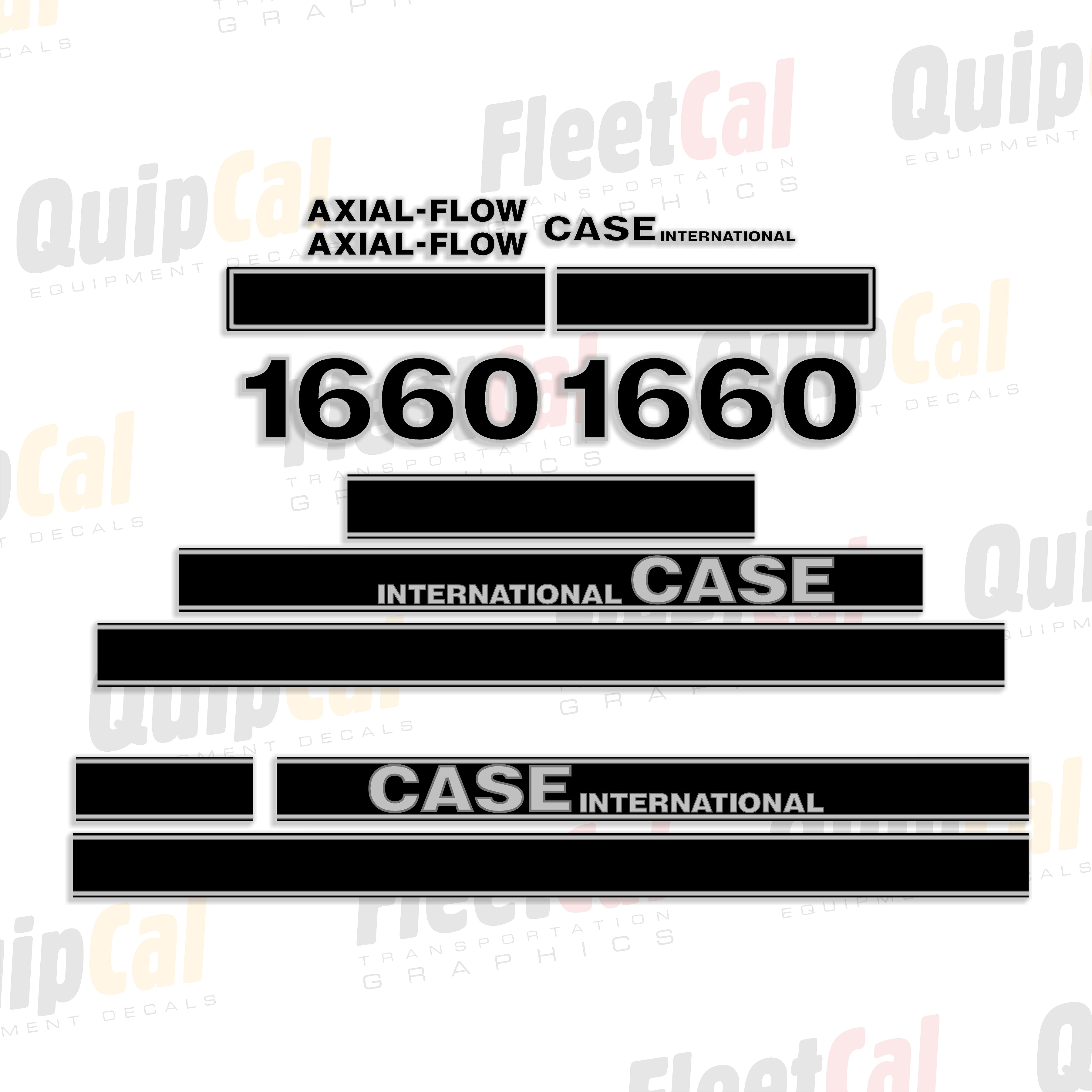 Case IH 1660 Axial Flow Combine Early Model Decal Set – Truck and ...