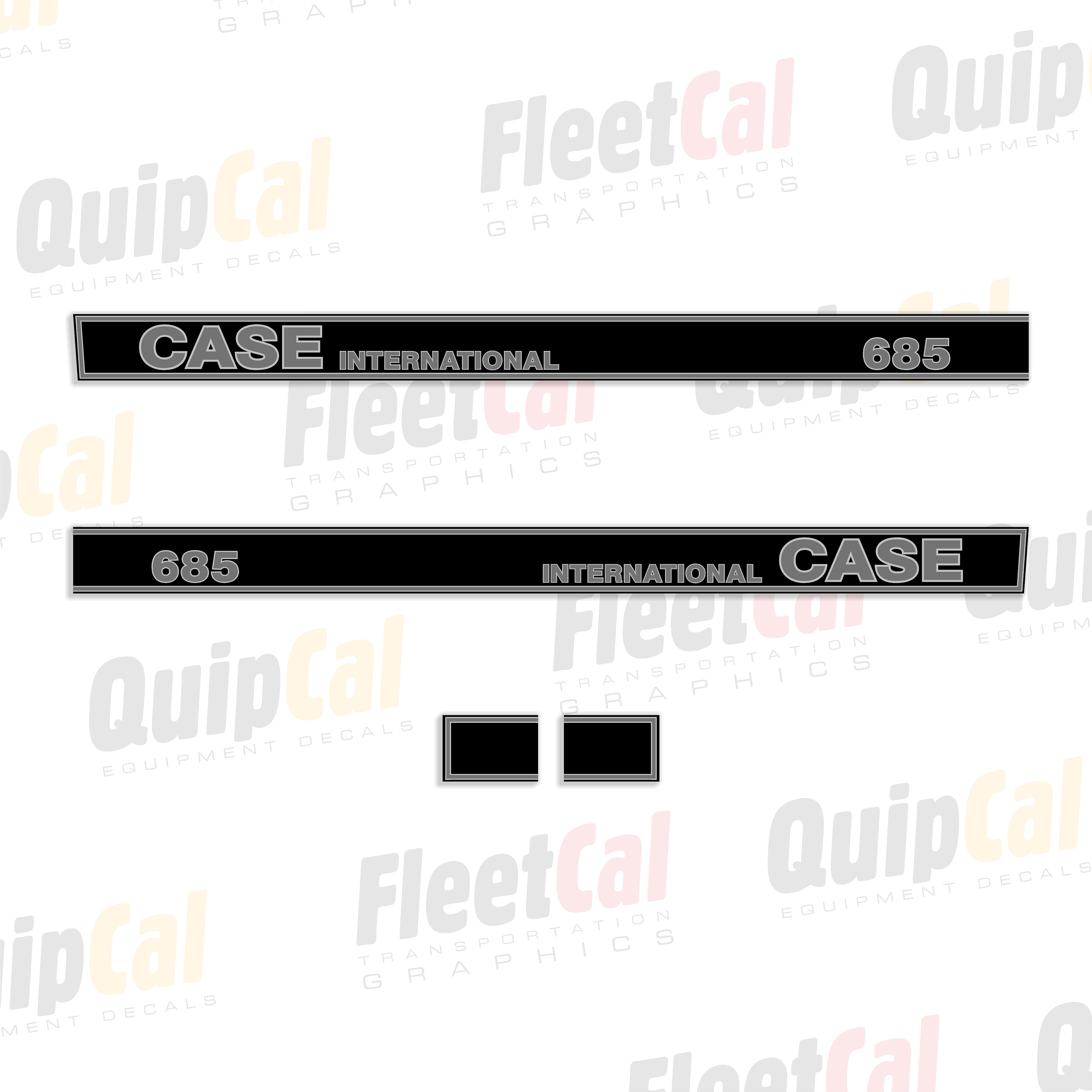 Case IH 685 Tractor Hood Late Model Open Cab Decal Set – Truck and ...