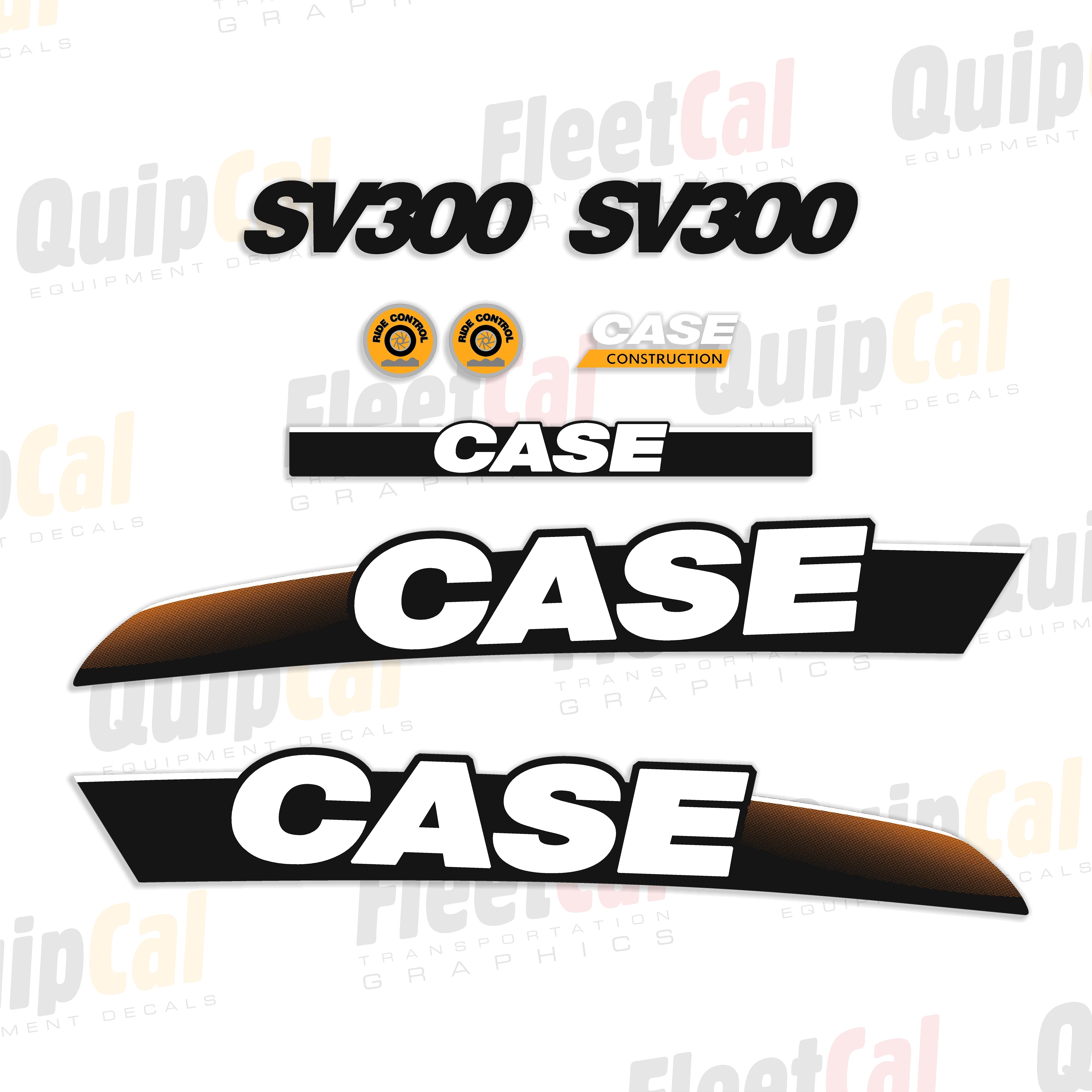Case SV300 Skid Loader 2011 Model Decal Set – Truck and Equipment Decals
