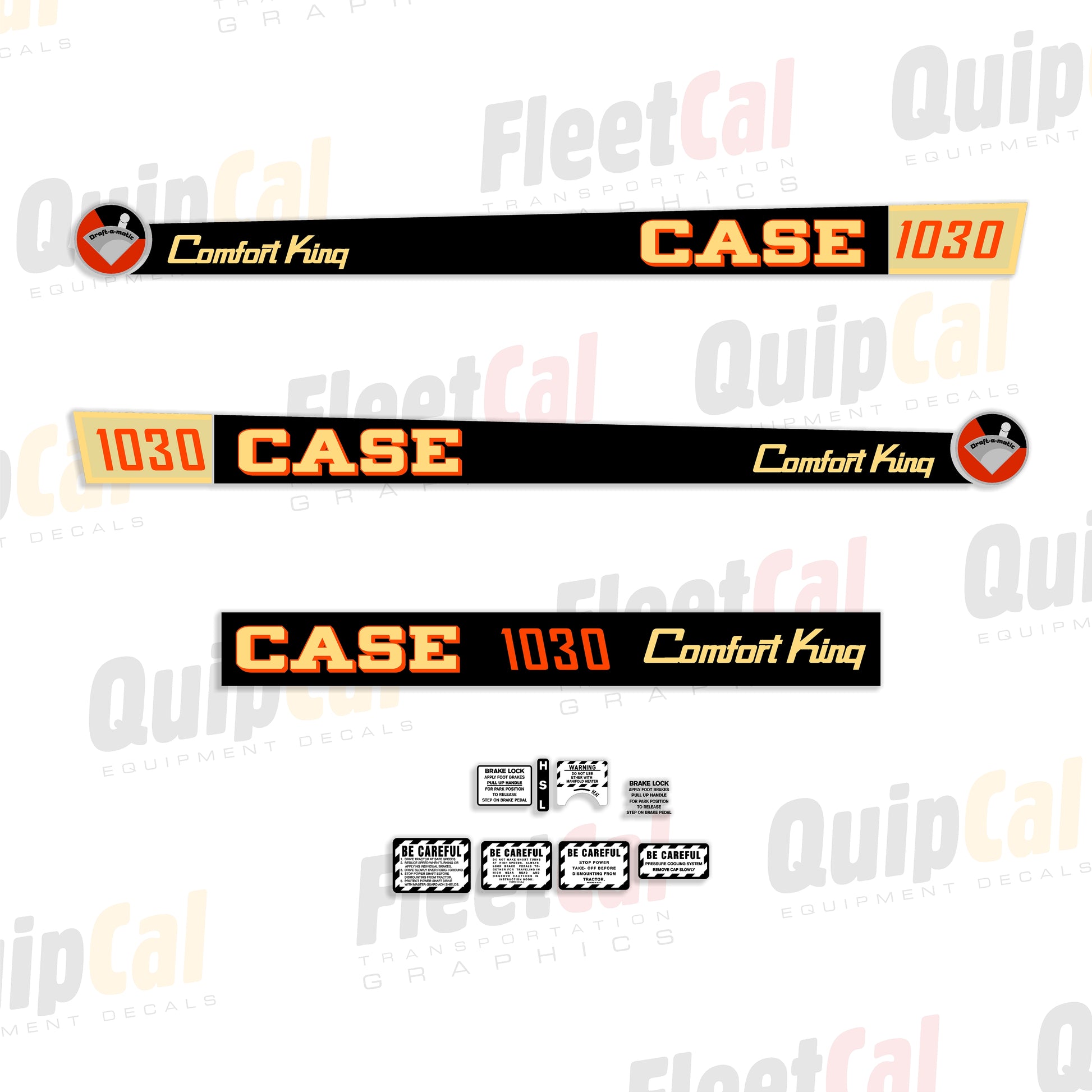 Case 1030 Comfort King Tractor Marking Decal Set – Truck and Equipment ...