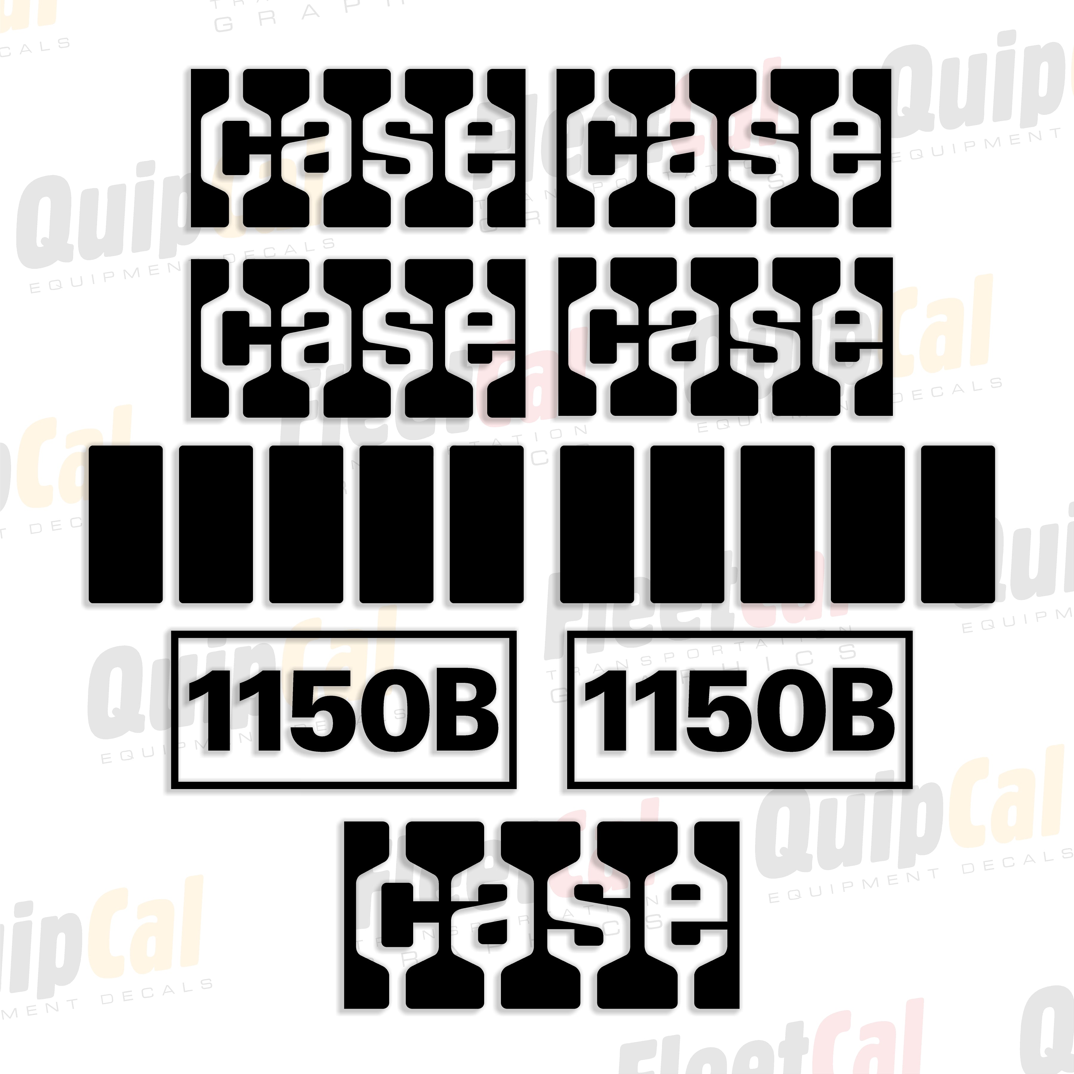 Case 1150B Dozer Early Model Marking Decal Set – Truck and Equipment Decals