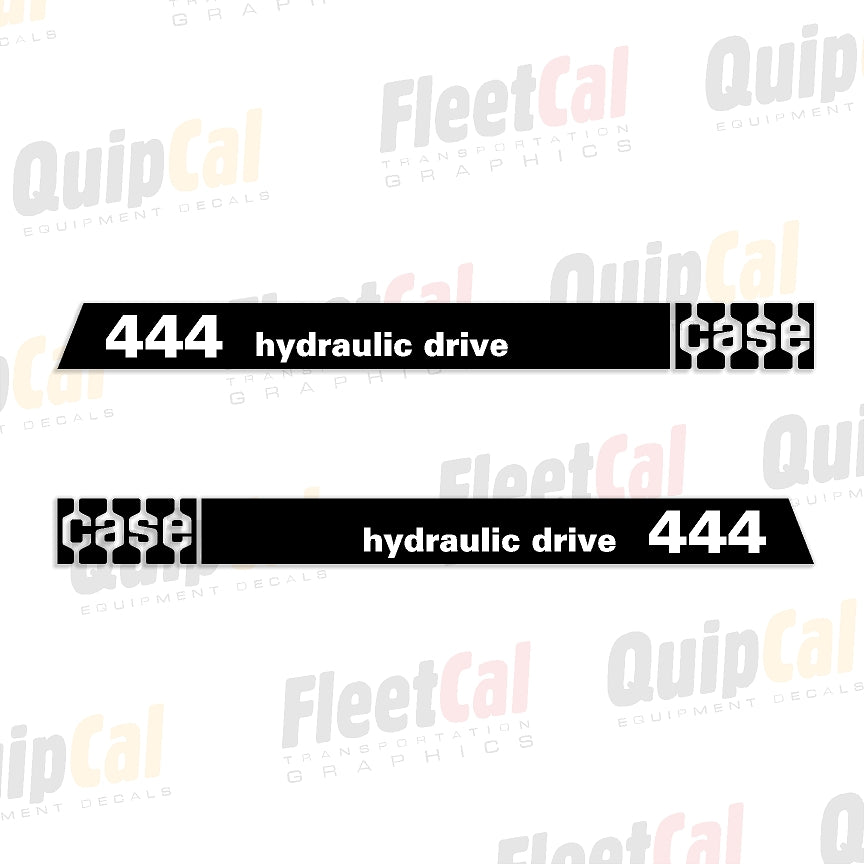 Case 444 Hydraulic Drive Lawn Tractor Hood Marking Decal Set – Truck ...