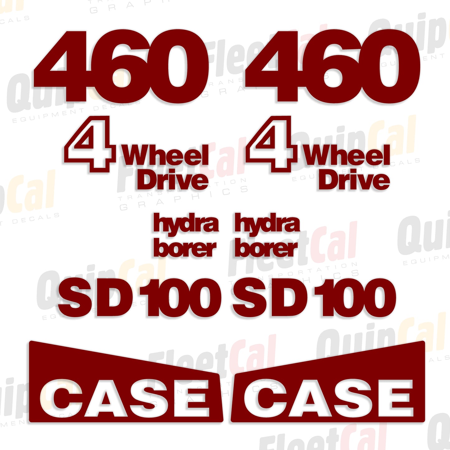 Case 460 Trencher Early Model Marking Decal Set - 4 Wheel Drive – Truck ...