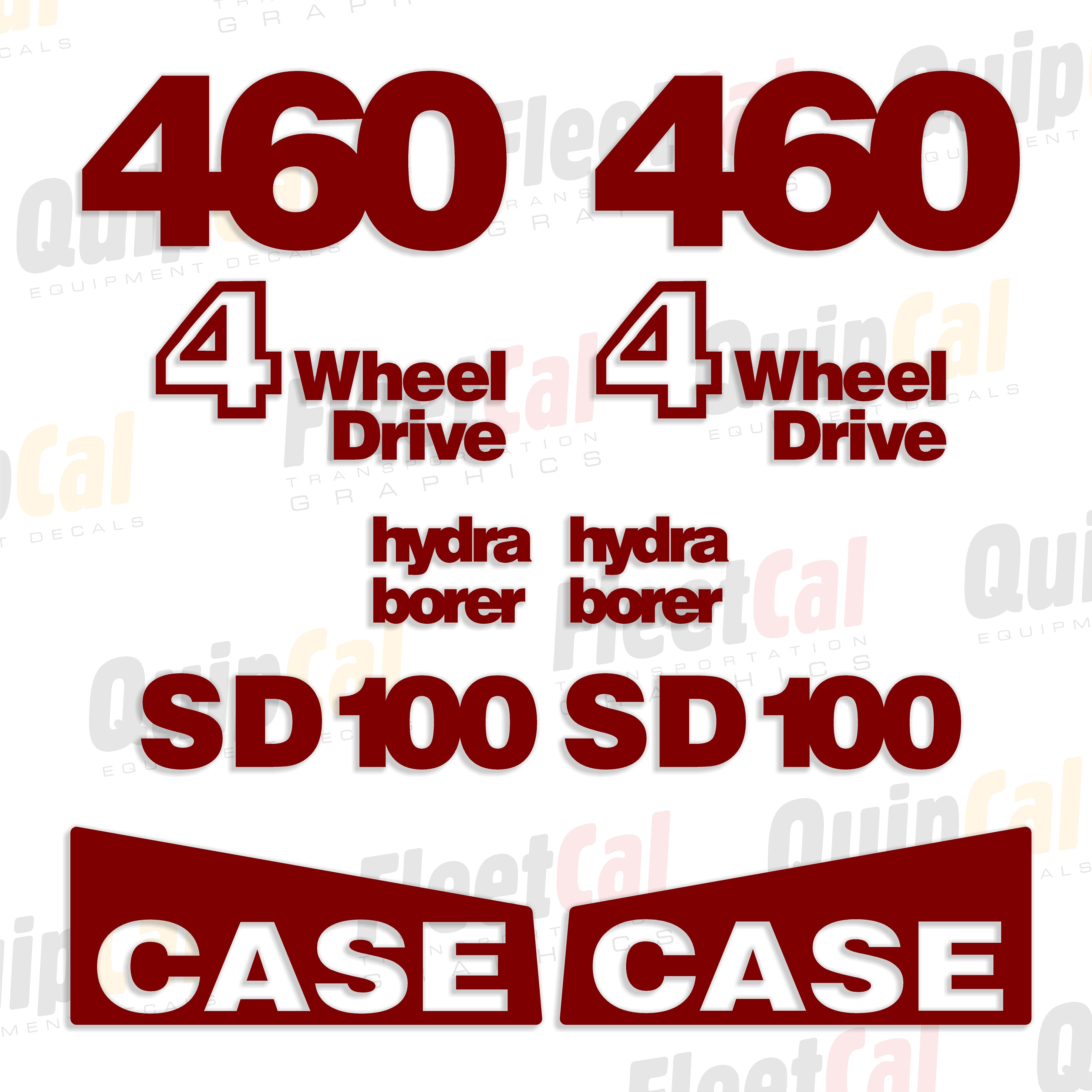 Case 460 Trencher Early Model Marking Decal Set - 4 Wheel Drive – Truck ...