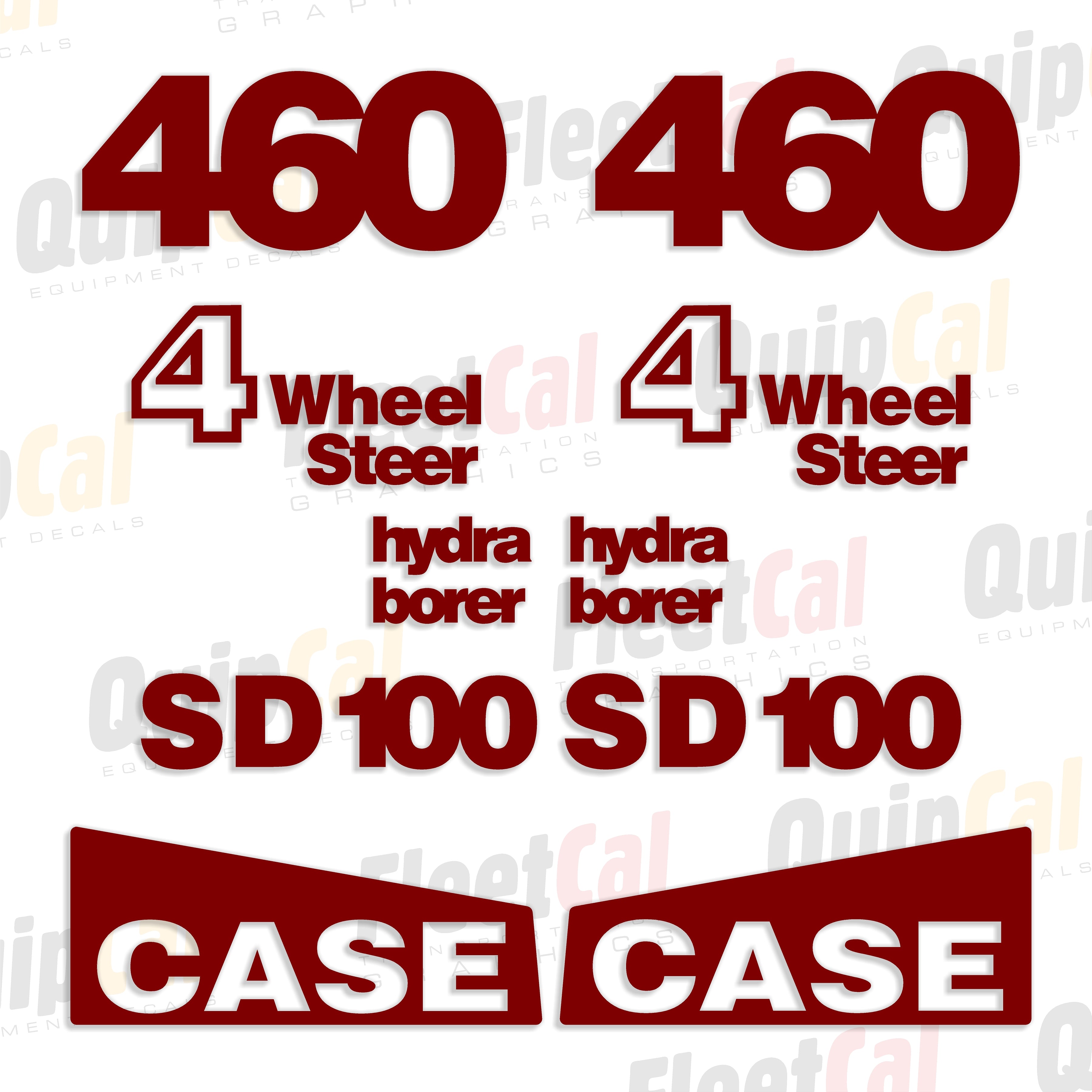 Juego de calcomanías para marcar el modelo Case 580N 2010-2011 – Truck ...