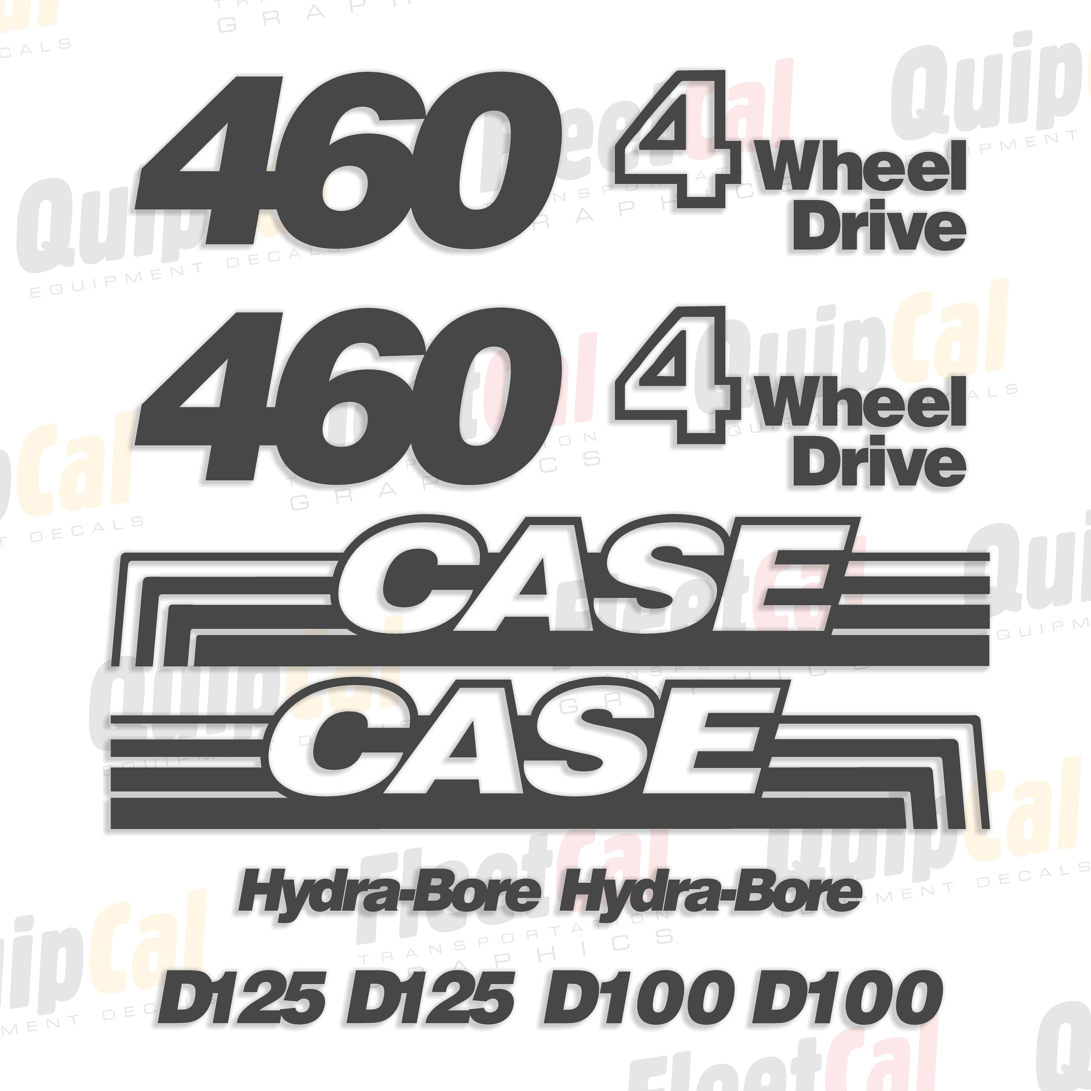 Case 460 Trencher Late Model Marking Decal Set - 4 Wheel Drive – Truck ...