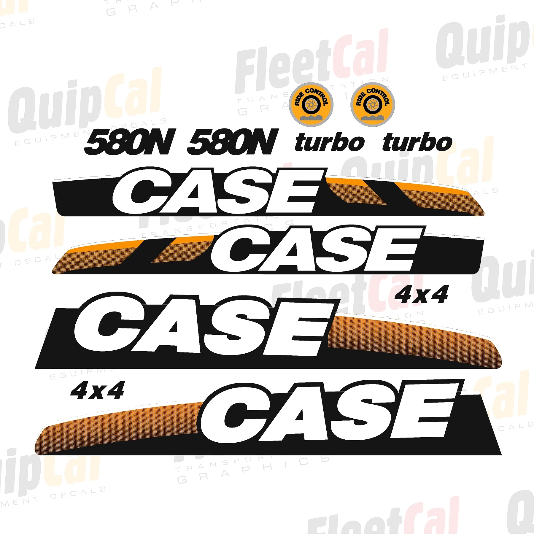 Case 580N 2010-2011 Model Marking Decal Set – Truck and Equipment Decals