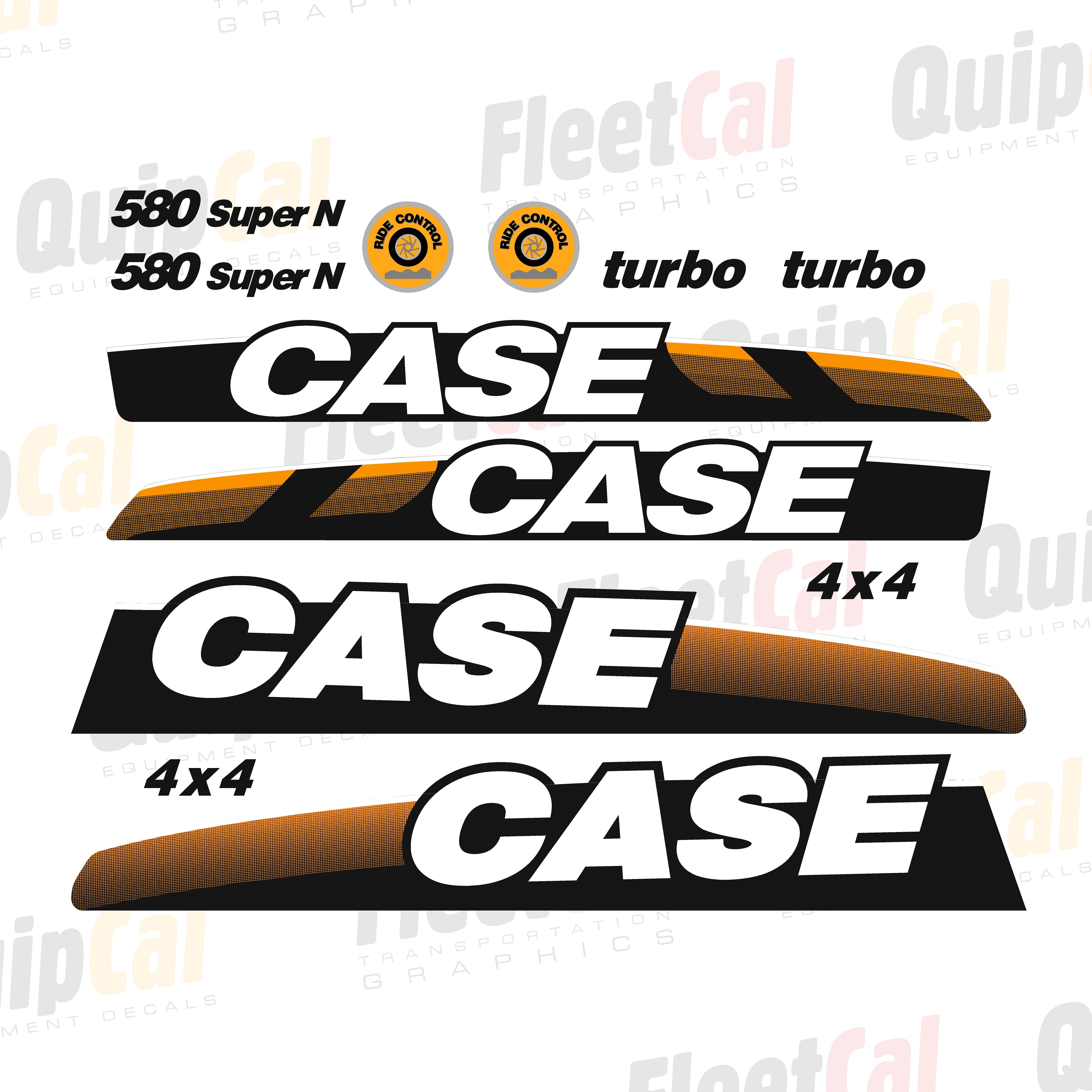 Case 580 Super N 2010-2011 Model Marking Decal Set – Truck and ...