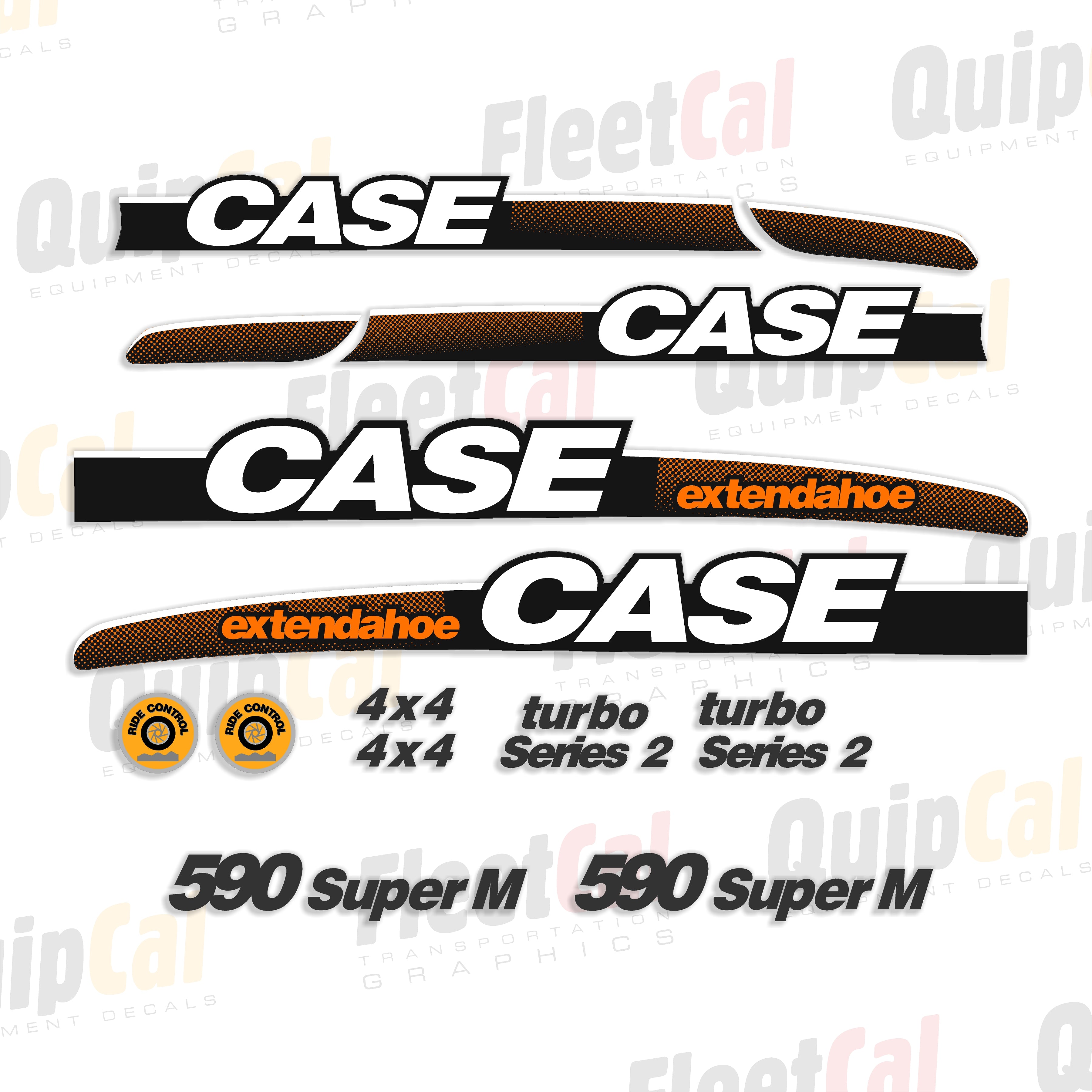 Juego de calcomanías para marcar el modelo Case 580N 2010-2011 – Truck ...